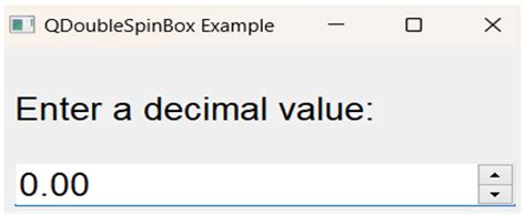 Pyqt5 Qdoublespinbox Python Tpoint Tech