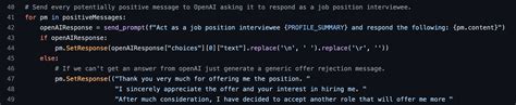 I Made A Badly Written Python Script That Generates Ai Responses For Every Recruiter Message