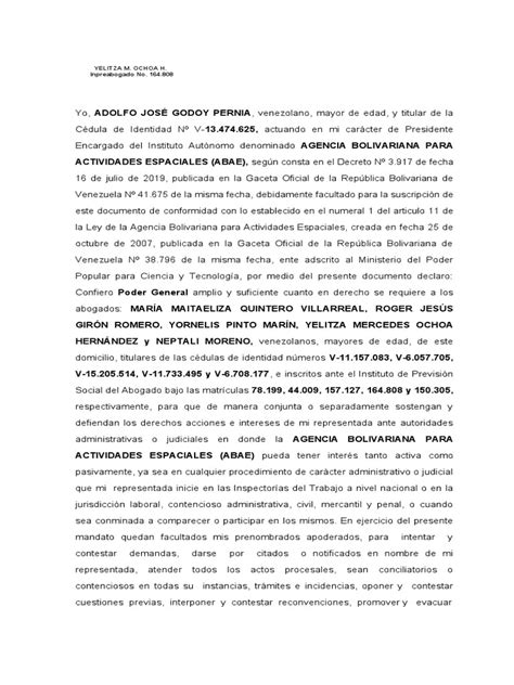 Poder General Consultoria Jurídica 2021 Pdf Venezuela Judicaturas