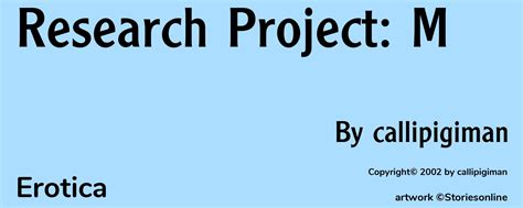Research Project M Erotica Sex Story