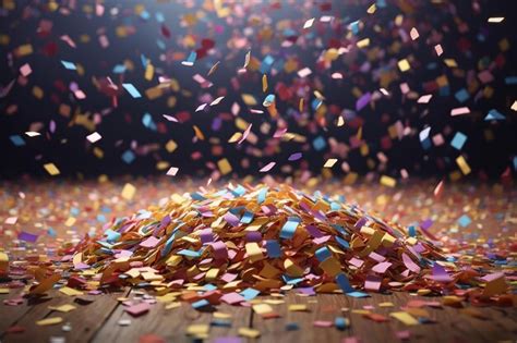 Premium Photo Confetti Background