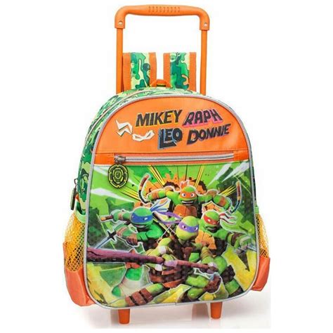 Backpack With Wheels Mutant Ninja Turtle 30 Cm Kindergarten