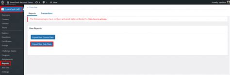 how to easily export quiz results in learndash wisdmlabs
