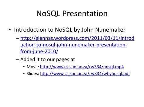 PPT Modern Databases NoSQL And NewSQL PowerPoint Presentation Free