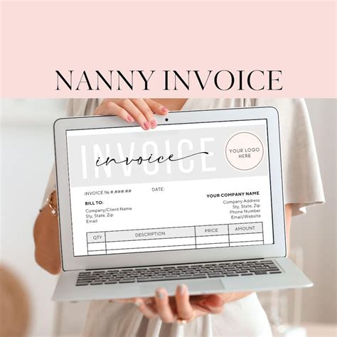 Nanny Invoice Template Nanny Editable Template Printable Order Form