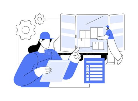 Making Inventory Isolated Cartoon Vector Illustrations Stock Illustration Illustration Of