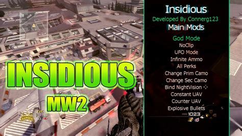 [mw2 1 14] Insidious Sprx Mod Menu Youtube