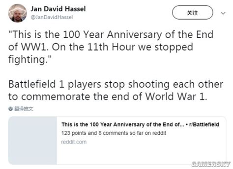《战地1》玩家庆祝一战结束100周年 游戏中和平停火新浪游戏手机新浪网