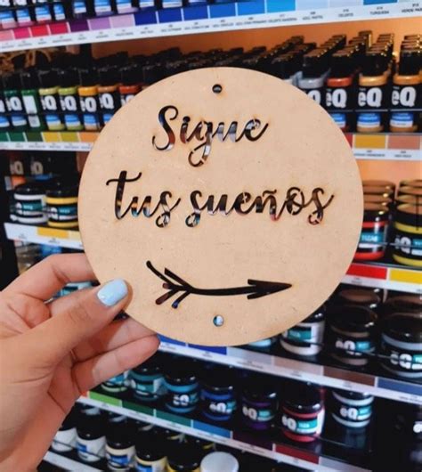 Círculo Frase Sigue Tus Sueños 15 Cm Deco Raúl