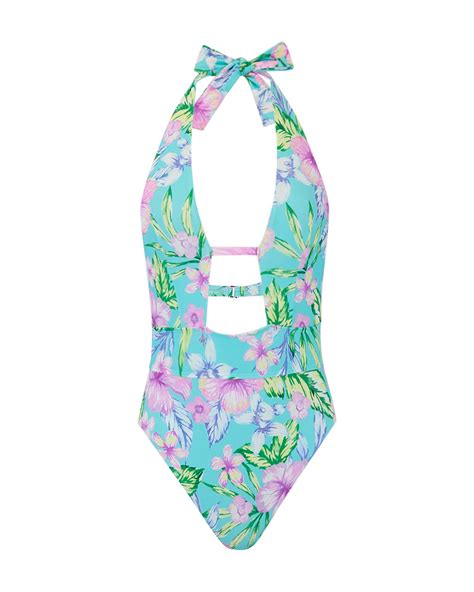 Brinlee Tropical Blue 2 One Piece Xs Xl Adore Me