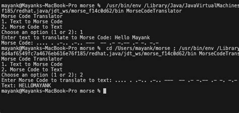 GitHub Mayank Bharwal Morse Code Translator The Java Program Is A