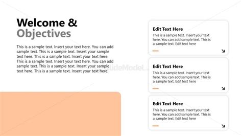Welcome And Objectives Ppt Slide Slidemodel
