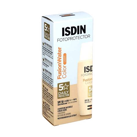 Isdin Fotoprotector Fusion Water Color SPF50 flacon de 50ml - Teinte ...