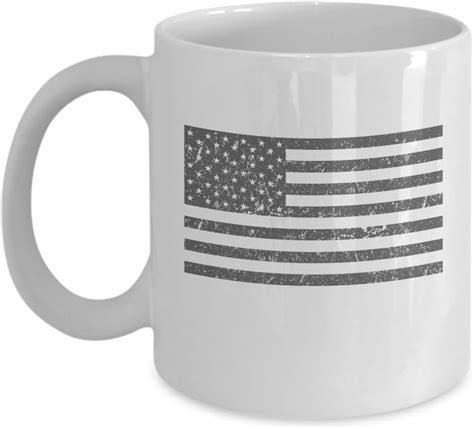 Amazon American Flag Coffee Mug Patriotic Gift 11oz White
