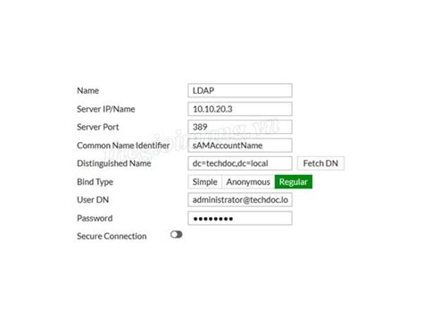 Cấu hình Firewall Fortigate kết nối với LDAP Server
