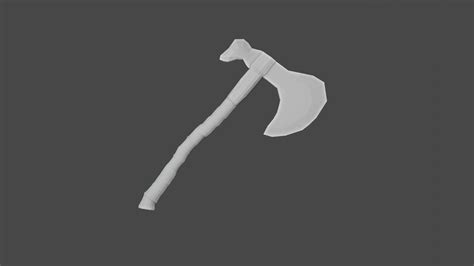 Low Poly Axe Free 3d Model Cgtrader