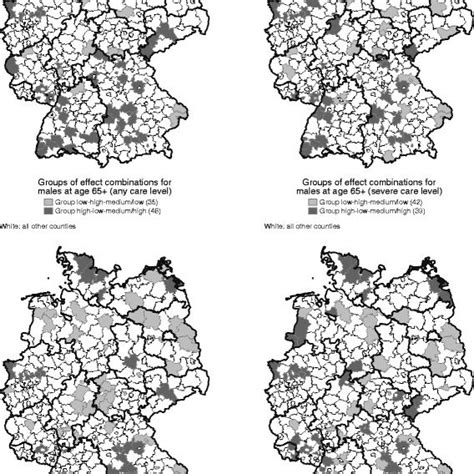 Groups Of Effect Combinations By Sex And Severity Of Care Level
