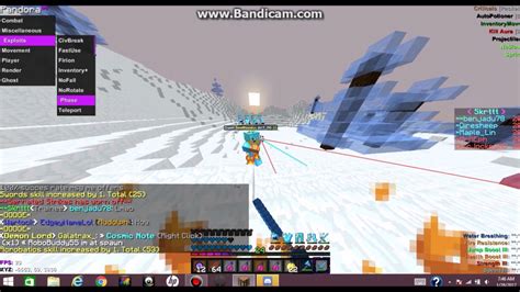 Minecraft Cosmic Pvp Hacking 5 2 Godset Kills Youtube
