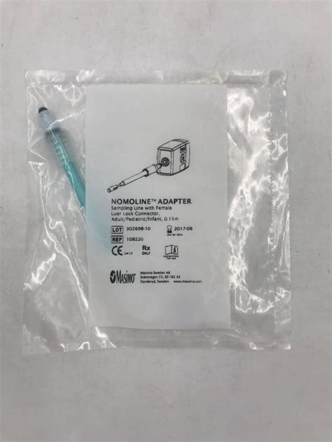 Masimo 108220 Nomoline Adapter Sampling Line W Female Luer Lock Connector 0 15mm X Gb Tech Usa