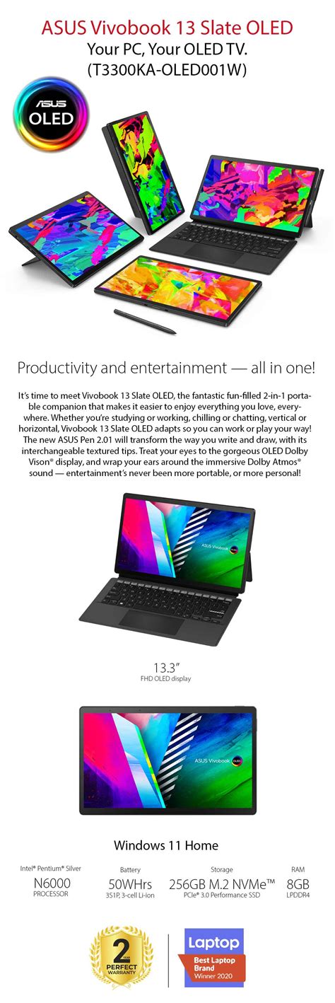 Asus Vivobook 13 Slate Oled T3300ka Oled001w