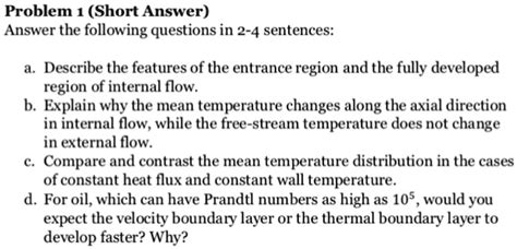 SOLVED Mechanical Engineering Heat Transfer Chapter Internal