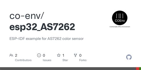 github co env esp32 as7262 esp idf example for as7262 color sensor