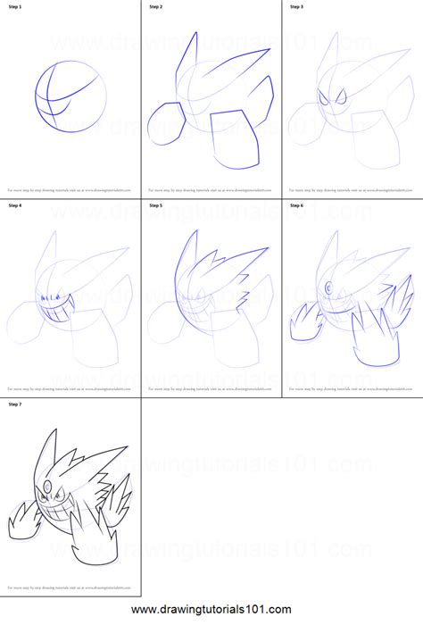 How To Draw Mega Pokemon Step By Step