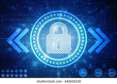 Closed Lock Icons Cyber Security Network Stock Illustration Shutterstock