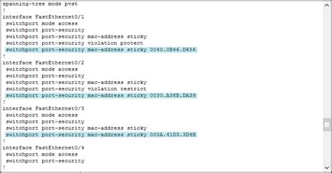Port Security Mac Address Sticky Fasrprivacy