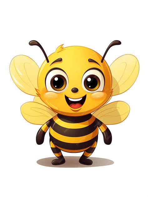 Free Photo Portrait Of Cute Animated Bee