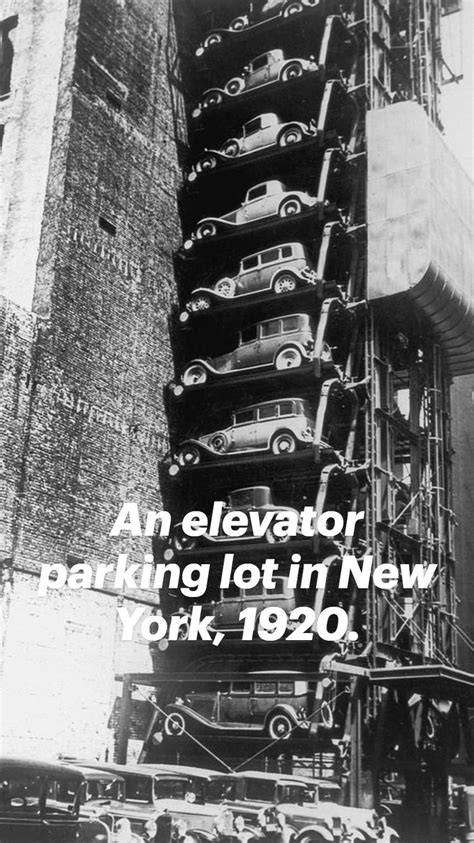 Vintage Parking Lot In New York 1920 Parking Lot Architecture