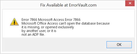 How To Fix Error 7866 Microsoft Access Error 7866 Microsoft Office
