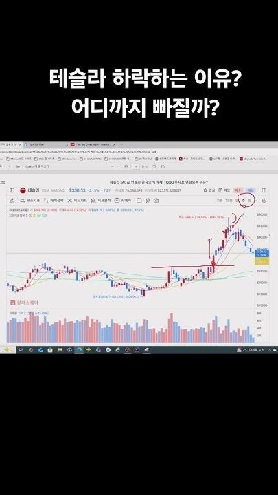 테슬라 하락하는 이유 어디까지 빠질까 Youtube