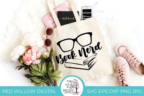 Book Nerd Reading Cut File Graphic By Redwillowdigital · Creative Fabrica