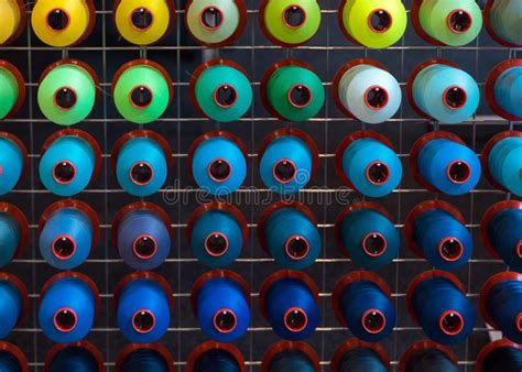Colorful Embroidery Thread Spool Using In Garment Industry Row Stock