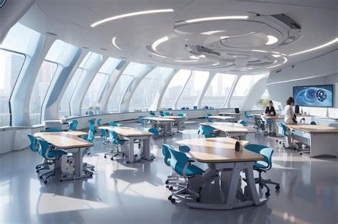 Premium Ai Image Ergonomic Classroom Furniture Supporting Health And