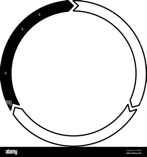 Rotating Arrow Icon Symbol Vector Illustration Stock Vector Image