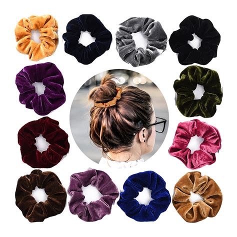 12 Pack Scrunchies For Hair Hair Scrunchies For Women Girls Soft