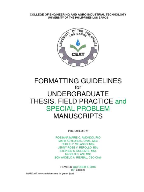 Ceat Thesis Format Uplb Pdf Thesis Typefaces