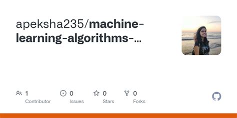 Github Apeksha Machine Learning Algorithms Implementation