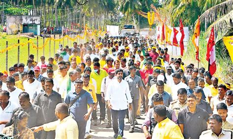 నేడు తిరుపతి జిల్లాకు లోకేష్ Telugu Desam Party National General