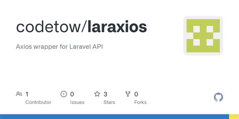 Github Codetowlaraxios Axios Wrapper For Laravel Api