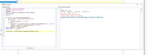 System Dataset To Todataset Indexerror Row 0 Doesnt Have The Same