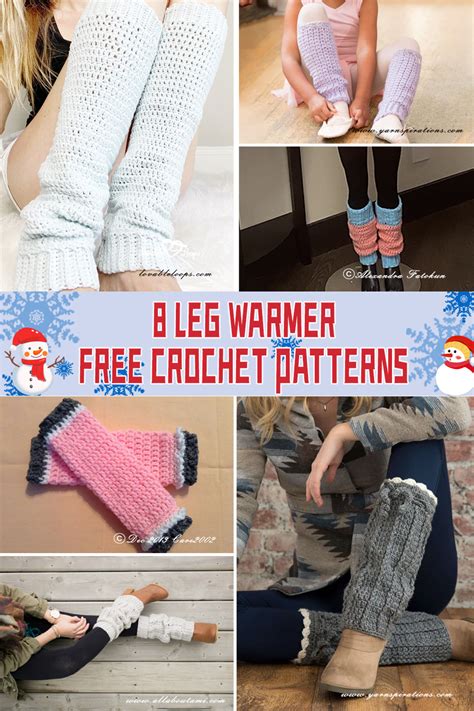 8 Leg Warmer Crochet Patterns Free