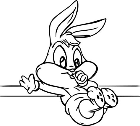 Color Your Peace Bugs Bunny Sleeping In A Calming Coloring Book