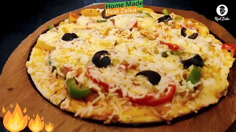 Tava Pizza Recipe Homemade Pizza Recipe Veg Cheese Pizza Recipe