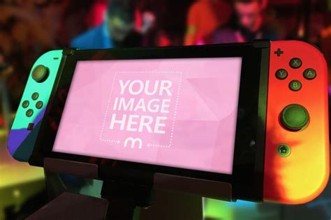 Nintendo Switch Closeup Mockup Mediamodifier