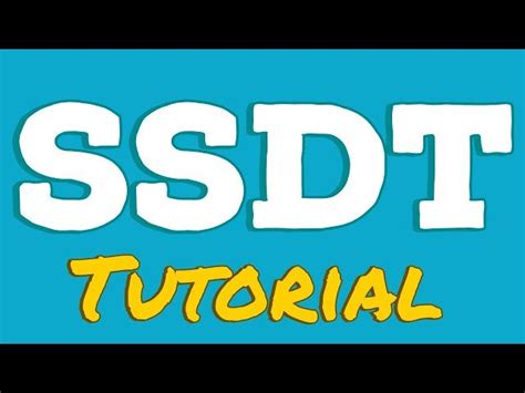 Free Video Ssdt Tutorial Sql Server Data Tools From Extern Code Class Central