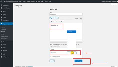 How To Add Wordpress Widgets In Accessibility Mode