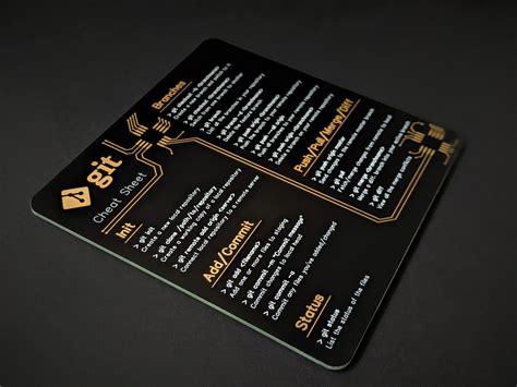 Hi Git Community I Wanna Show Off My Git Pcb Cheat Sheet Coaster I Designed I Hope You Like It